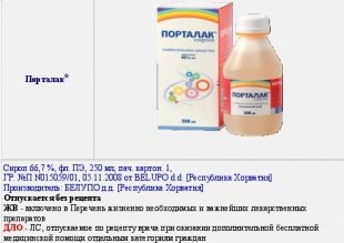 Порталак инструкция по применению слабительного средства